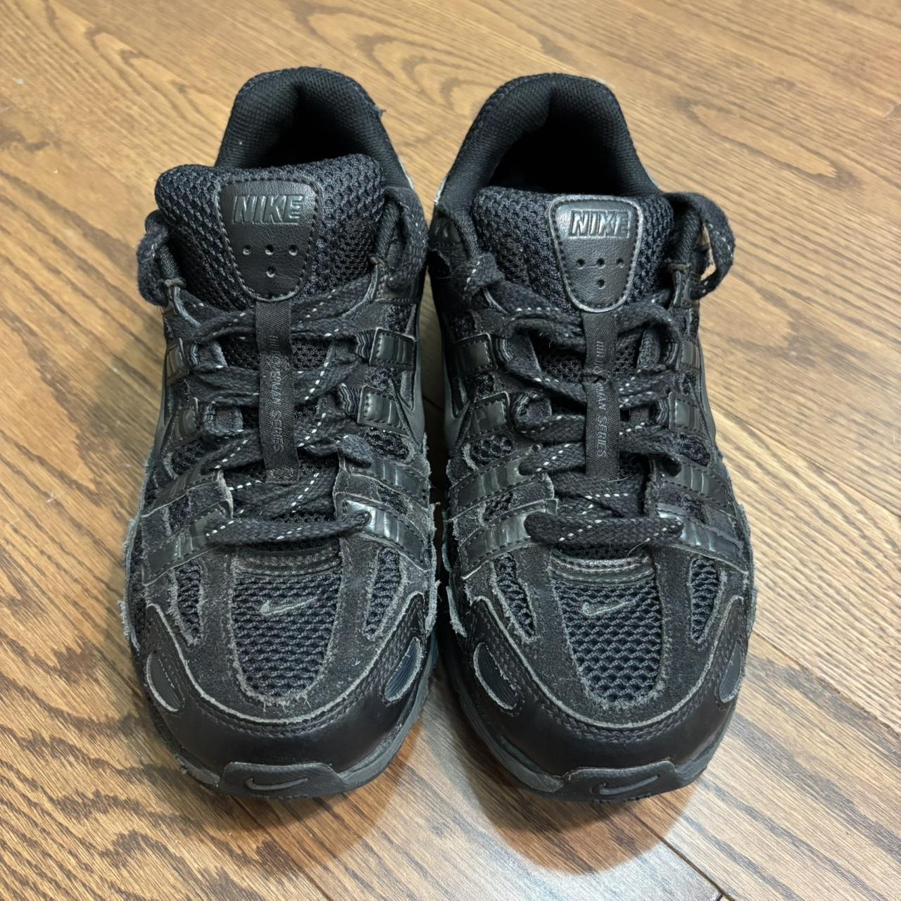 Nike P-6000 sneaker black running shoes Y2K gorpcore... | Depop