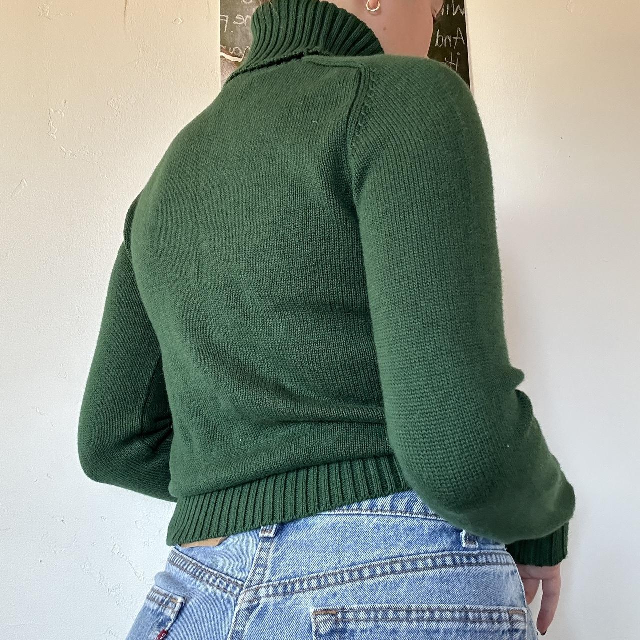 Y2k Forest Green Turtleneck Sweater! So cute &... - Depop