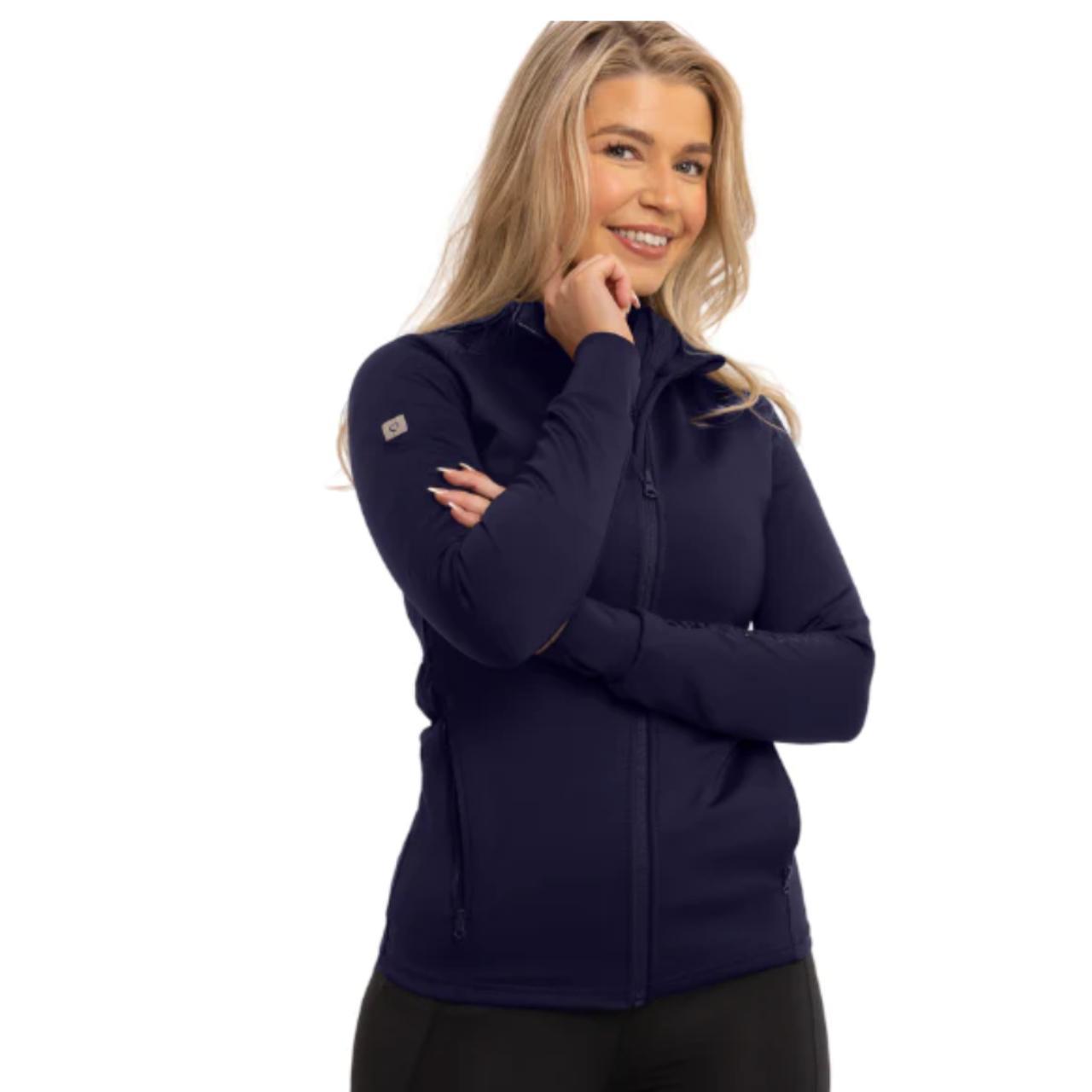 🖤Full Zip Fitted Jacket🖤 Black Heart Equestrian Navy... - Depop