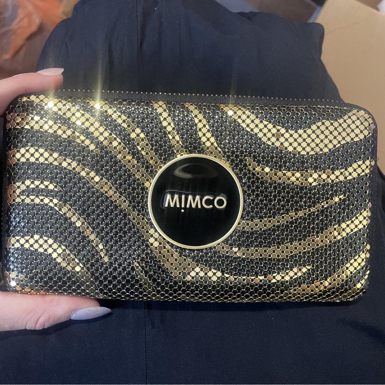 Mimco glomesh wallet with tiger stripe design in... - Depop