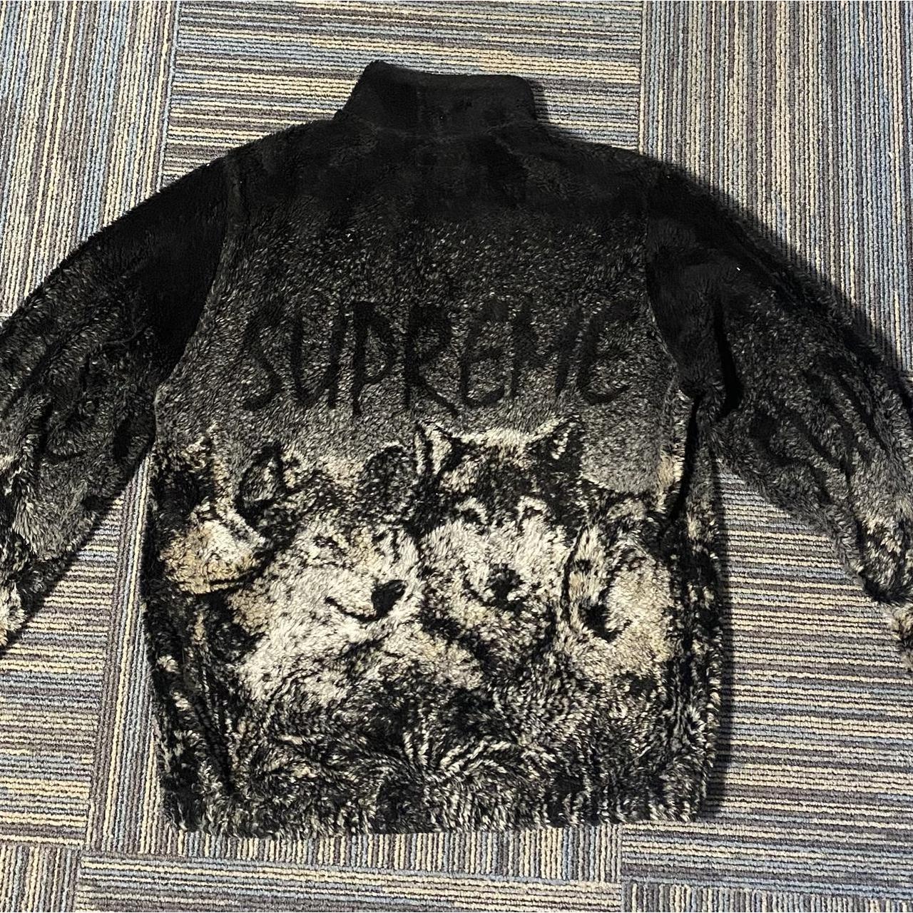 Supreme Wolf Fleece Jacket. Size Large. Worn once in... - Depop