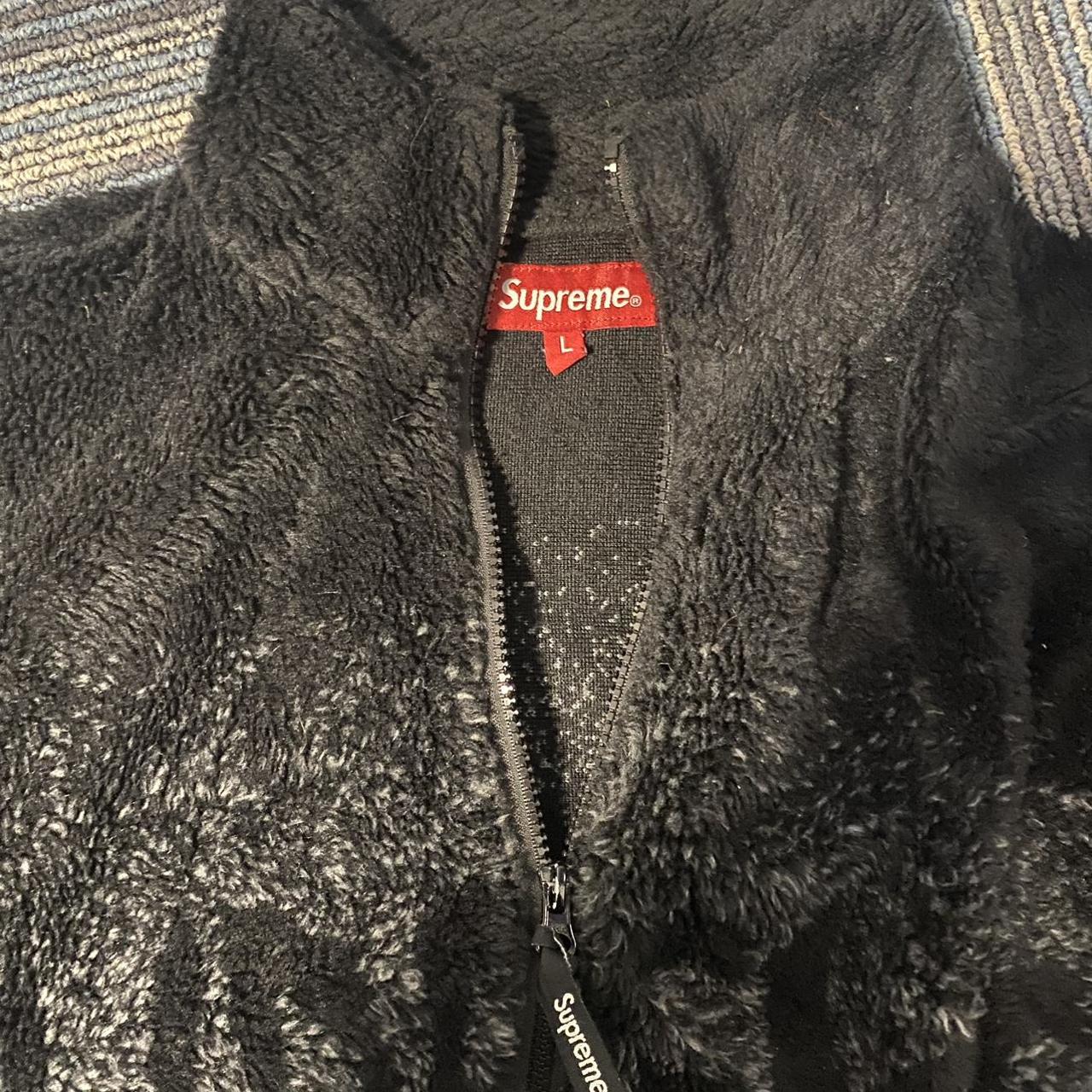 Supreme Wolf Fleece Jacket. Size Large. Worn once in... - Depop