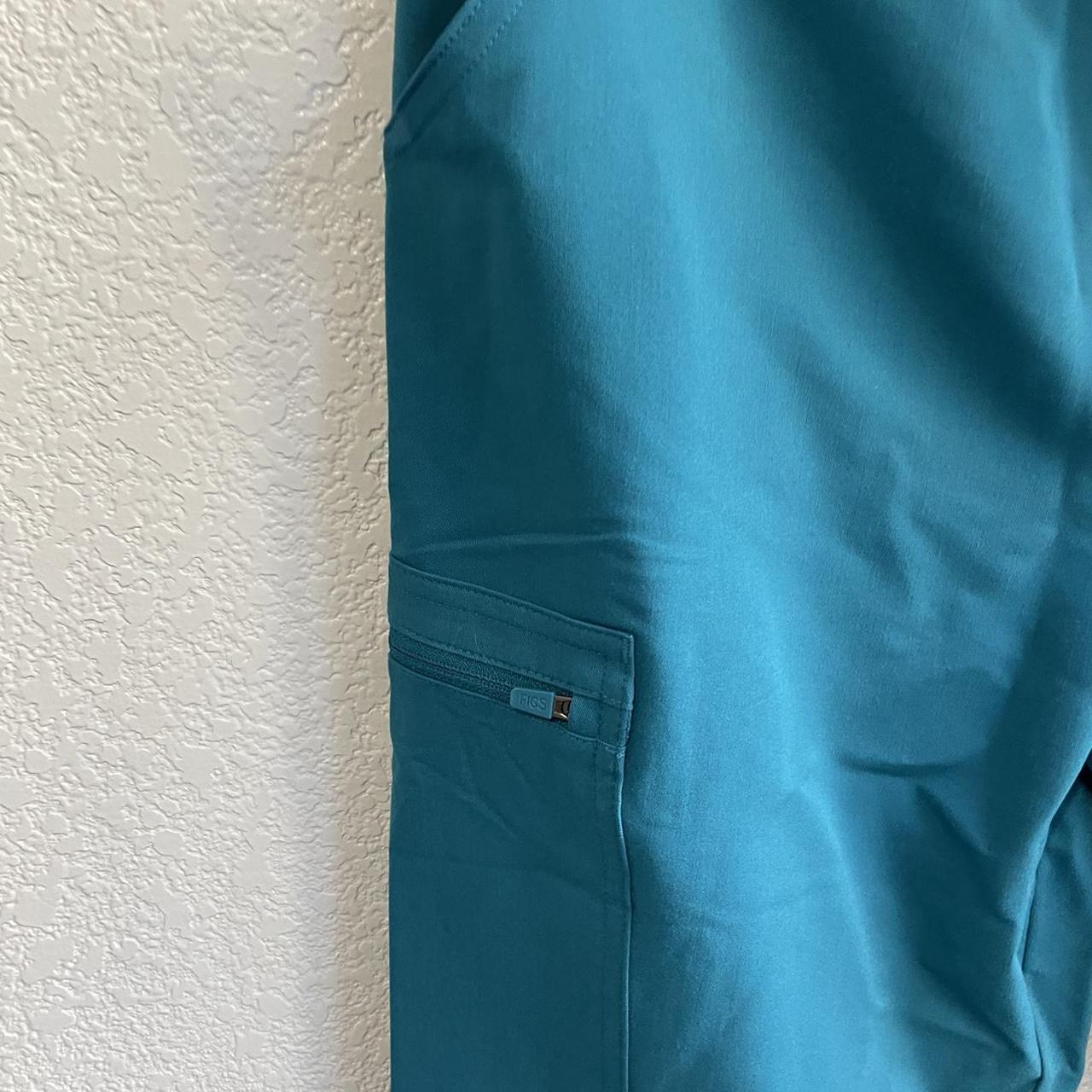 Figs scrub pants with elastic drawstring... - Depop