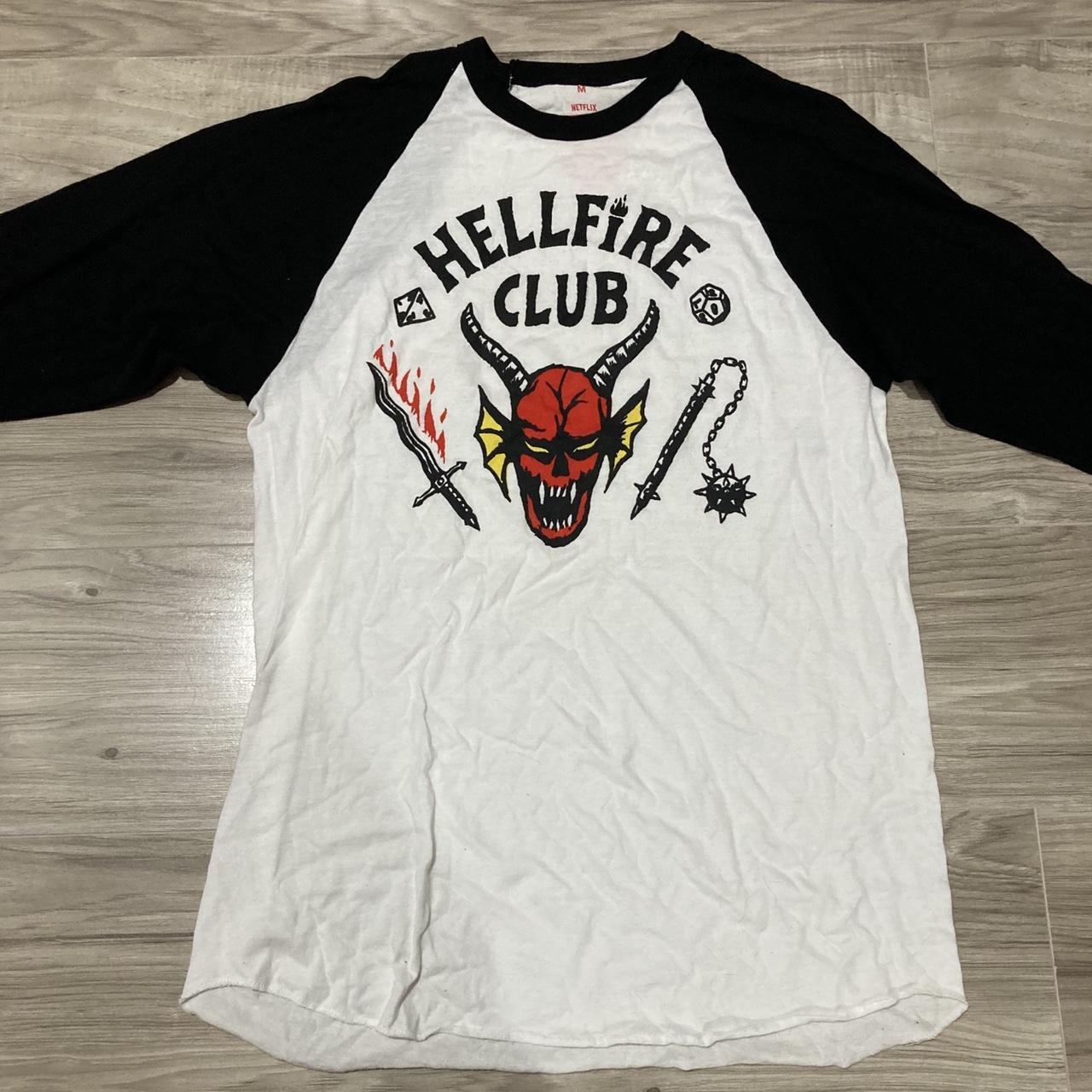 Stranger Things Hell Fire shirt, worn twice. - Depop
