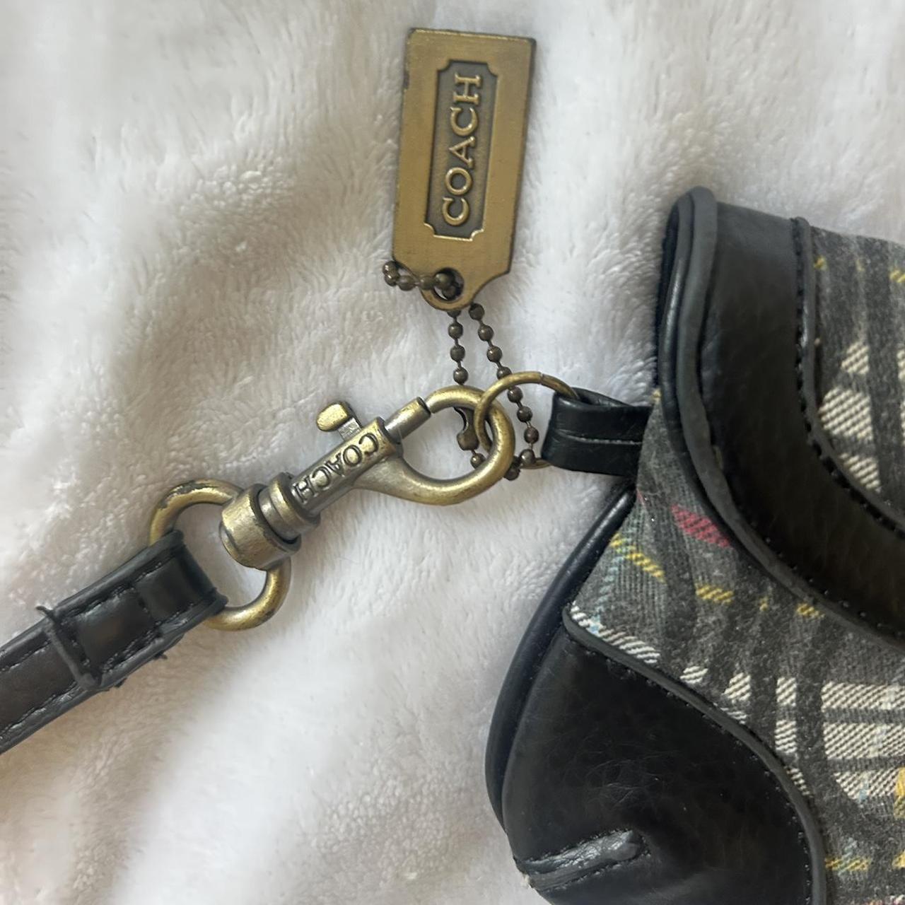 vintage coach mini wristlet some tarnishes and the... - Depop