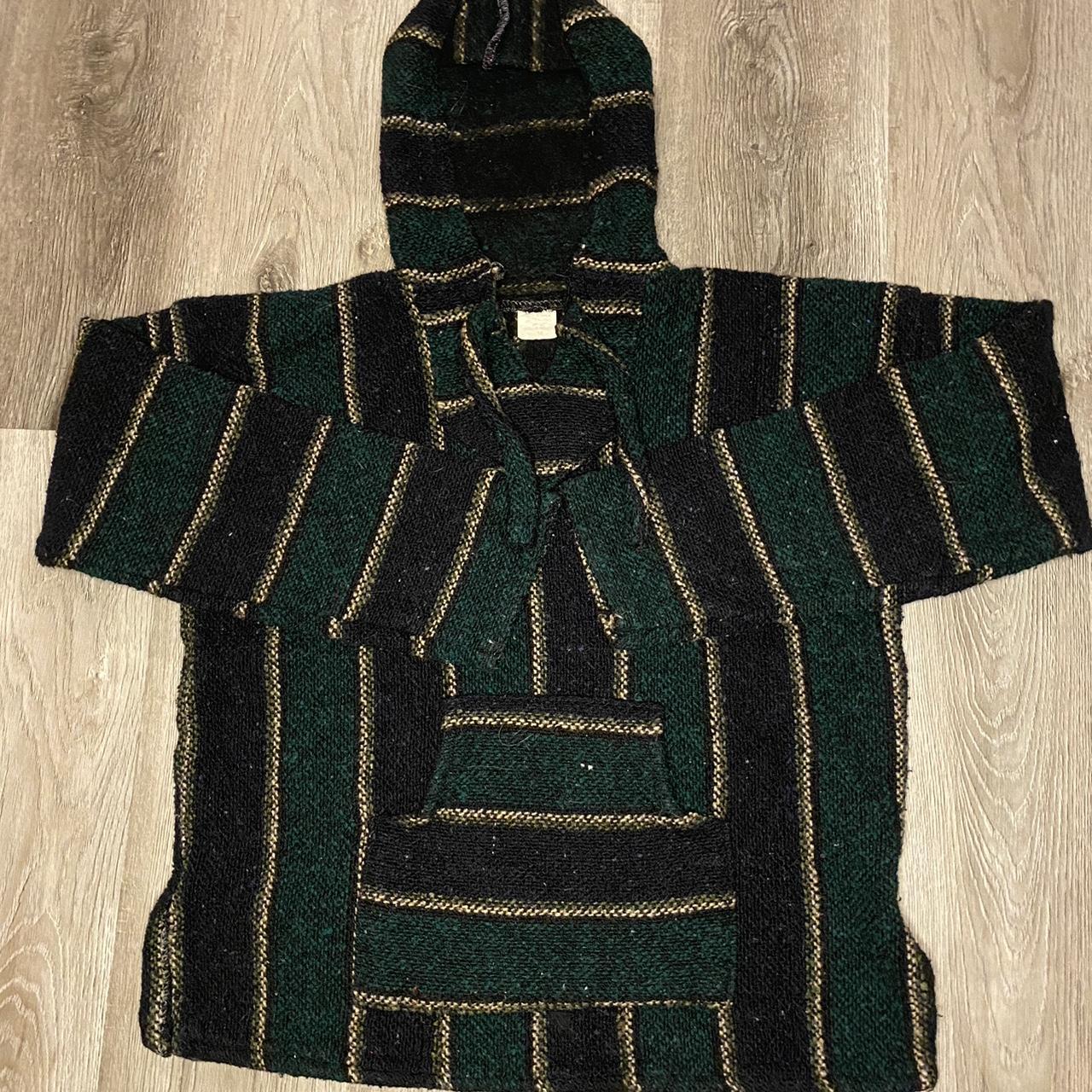 First green and black drug rug. Size M! - Depop