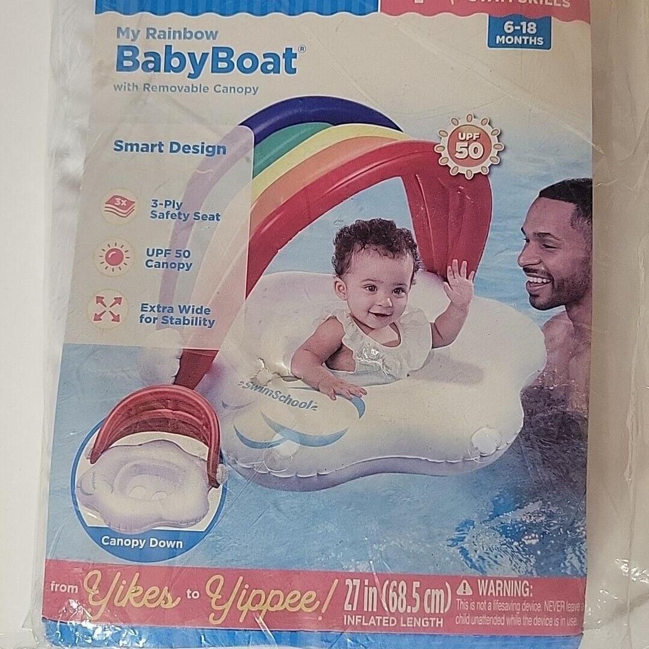 NEW! Swim School BABY RAINBOW Cloud Pool Float -... | Depop