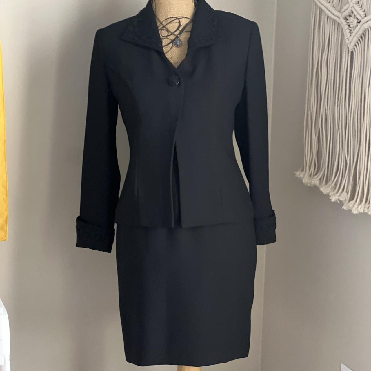 🌺 Stunning Black Suit Dress by Donna Ricci. It is... - Depop