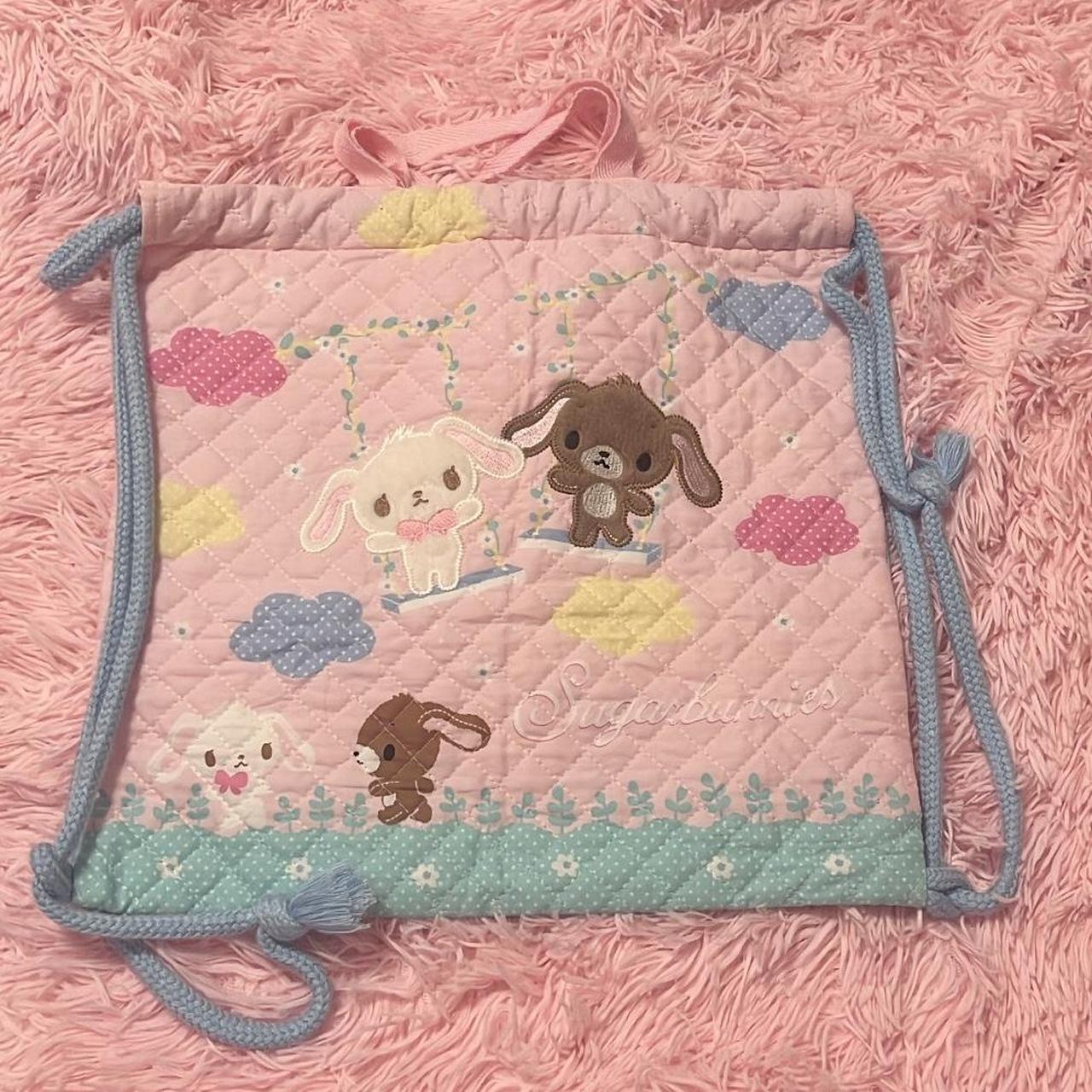 sugarbunnies drawstring backpack no imperfections,... - Depop