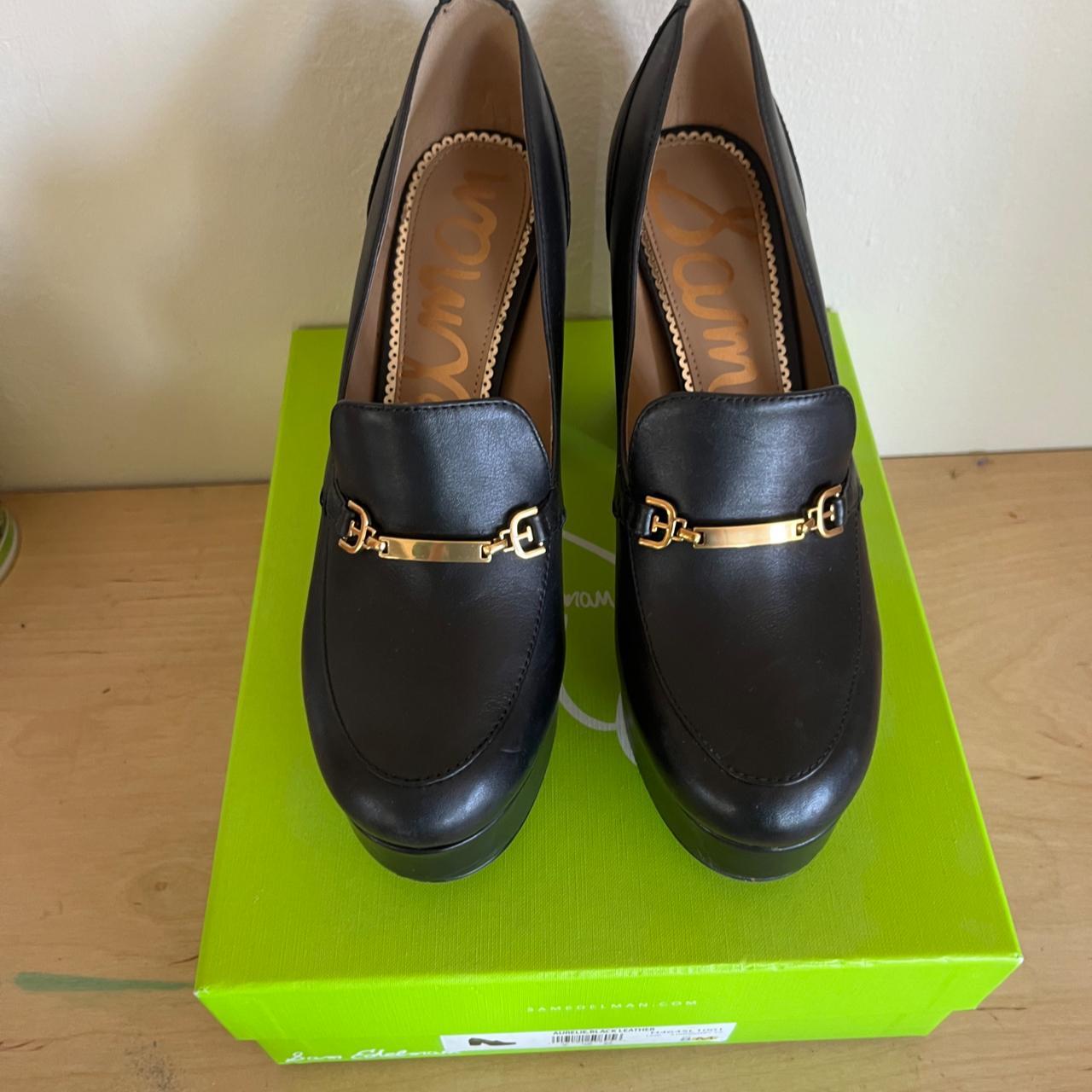 Sam Edelman Women's Black Loafers | Depop