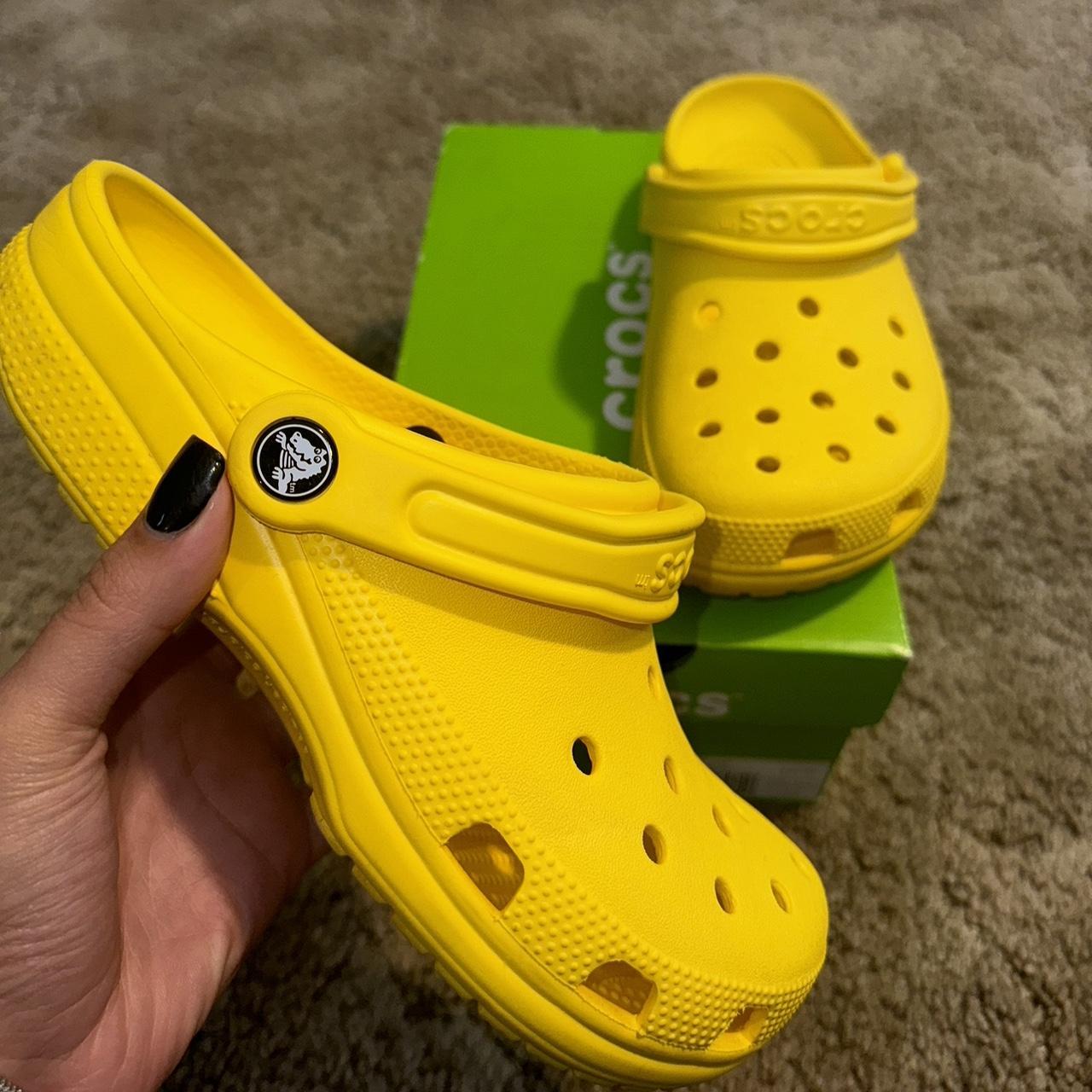 Yellow Crocs💛 - size 8 women’s - barely worn -... - Depop