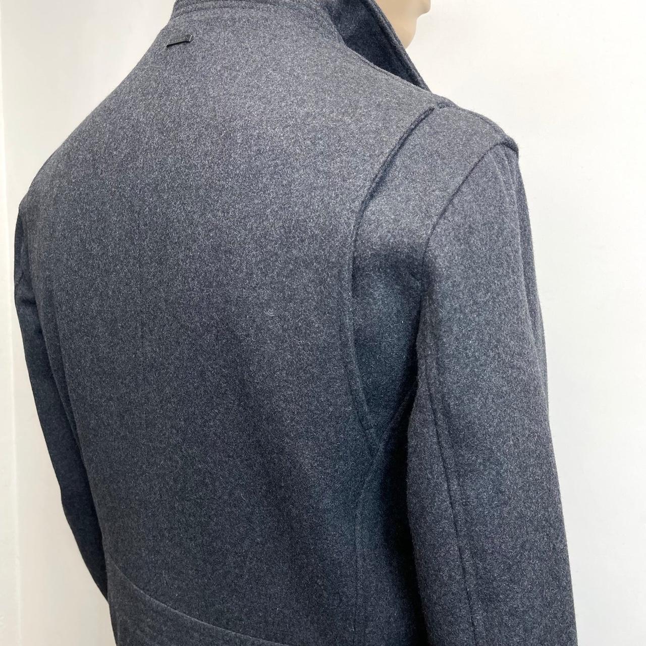 Mens Michael Kore Wool Blend Pea Coat In Grey Size M... | Depop
