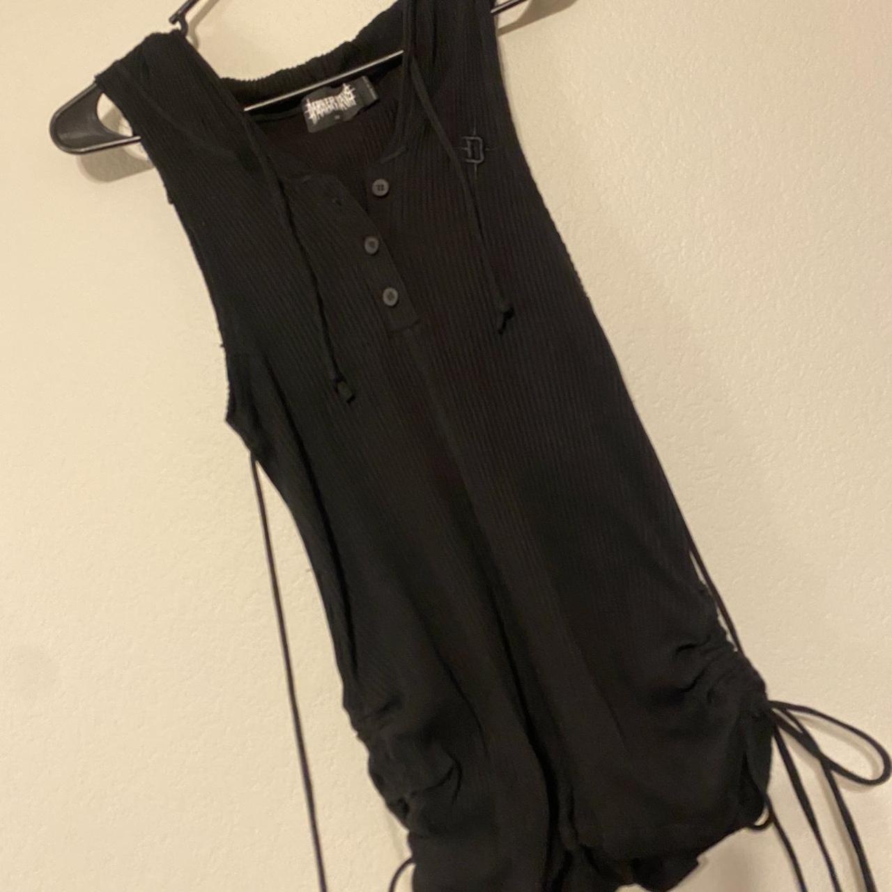 Darker Wavs Dollskill Racerback Tie-Waist Ruched Leg... - Depop