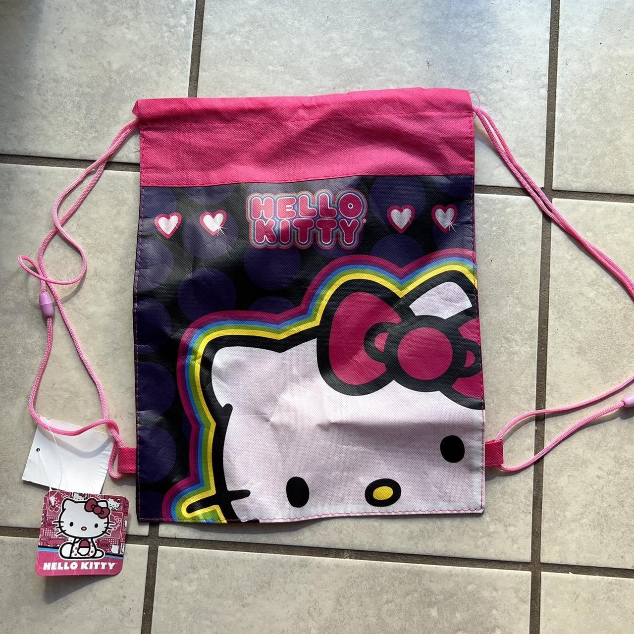 hello kitty drawstring bag super super cute new... - Depop