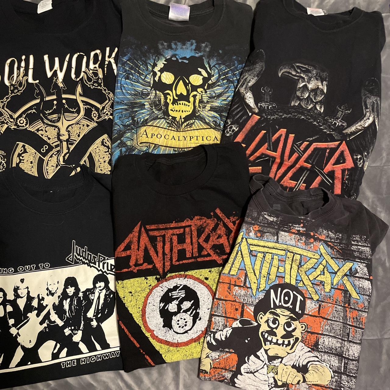 6 x heavy metal shirts... - Depop