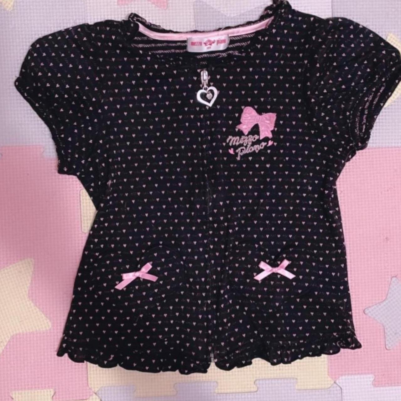 Mezzo piano cropped short sleeve jacket 🎀🎹 adorable... - Depop