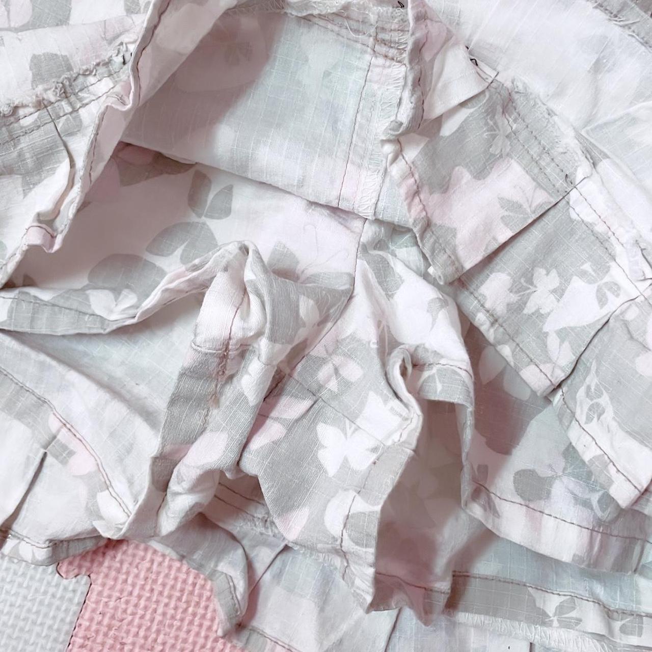 coquette dollette camo skirt with ribbon / bow... - Depop