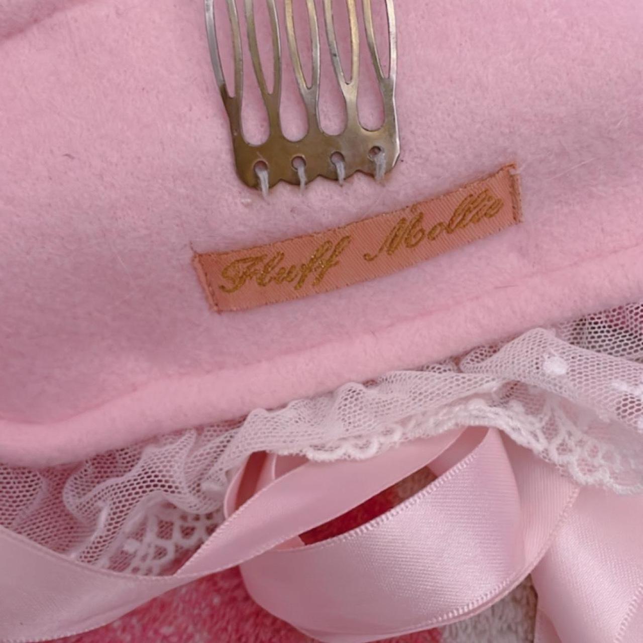 fluff mollie lolita hime bunny ribbon headpiece... | Depop