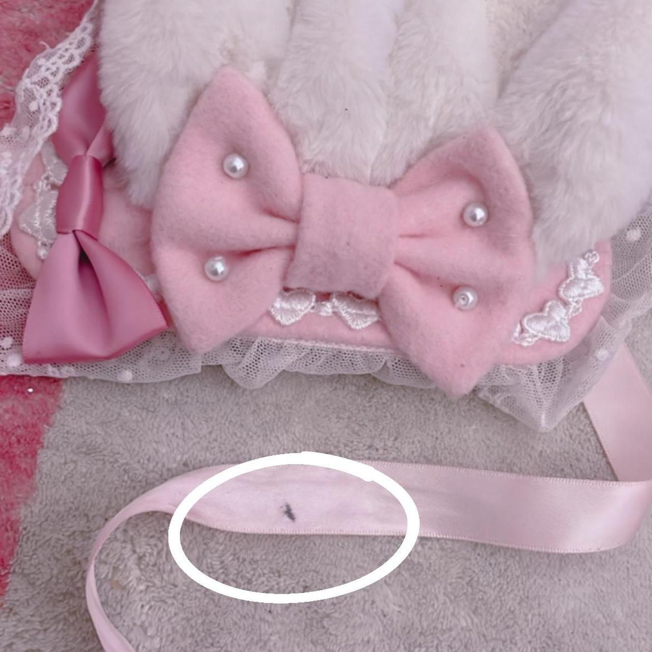 fluff mollie lolita hime bunny ribbon headpiece... | Depop