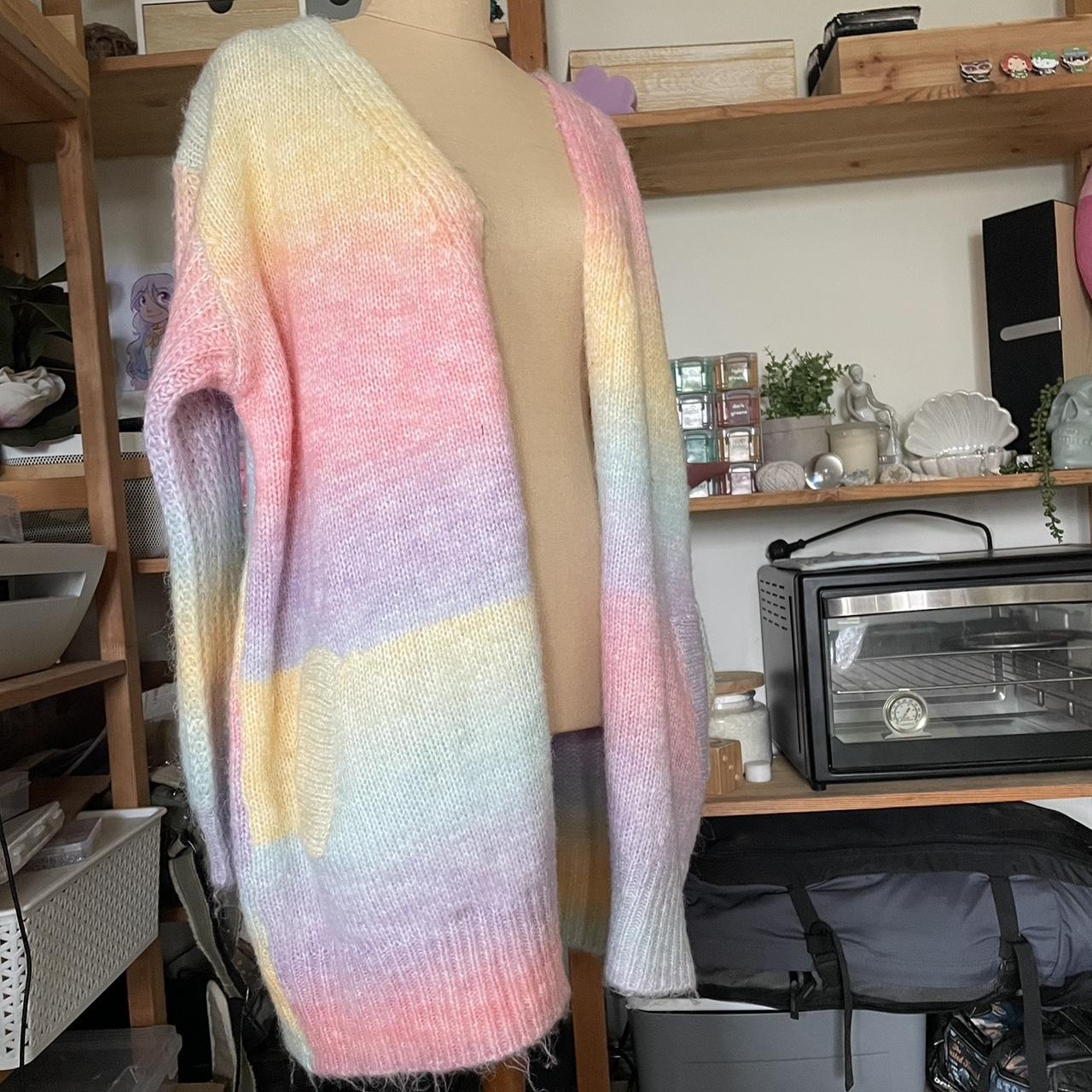 🌈pastel rainbow cardigan🌈 really soft and... - Depop