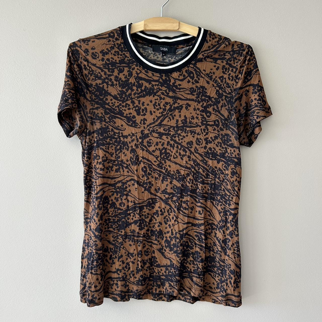 Saba Leopard Print Top // Size medium - Depop
