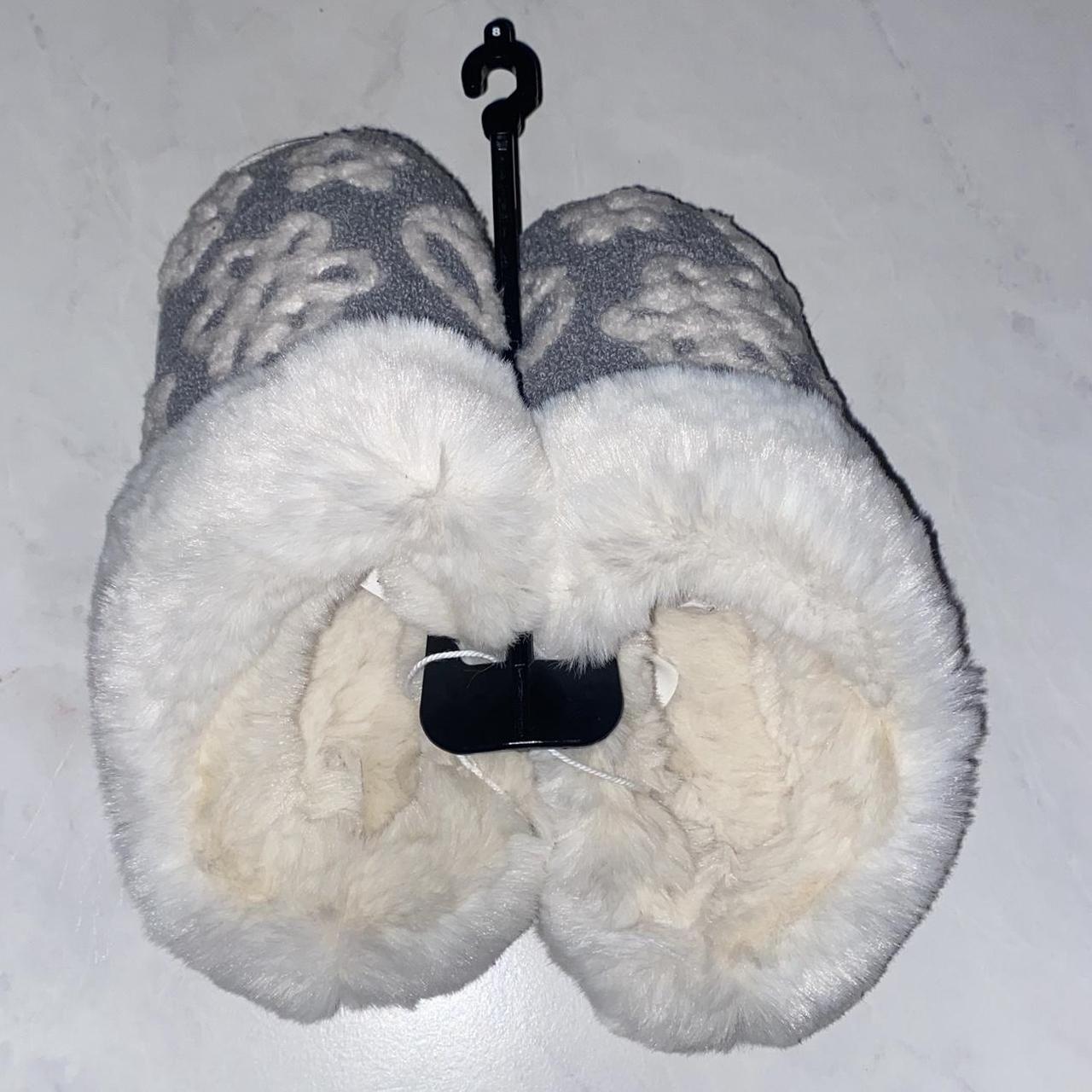 grey slippers NWT ae platform house slippers fits... - Depop