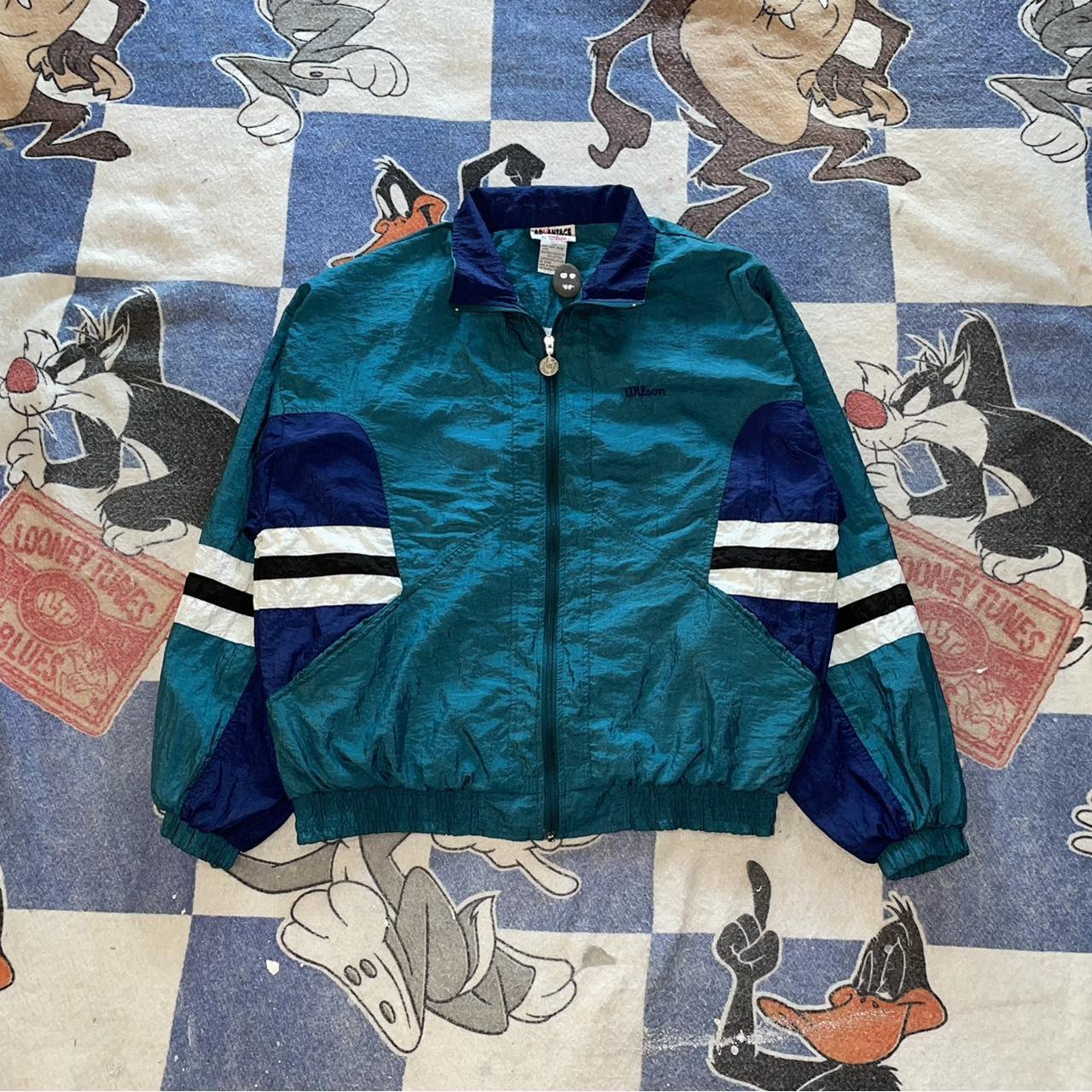 Vintage Wilson tennis jacket size large - Depop