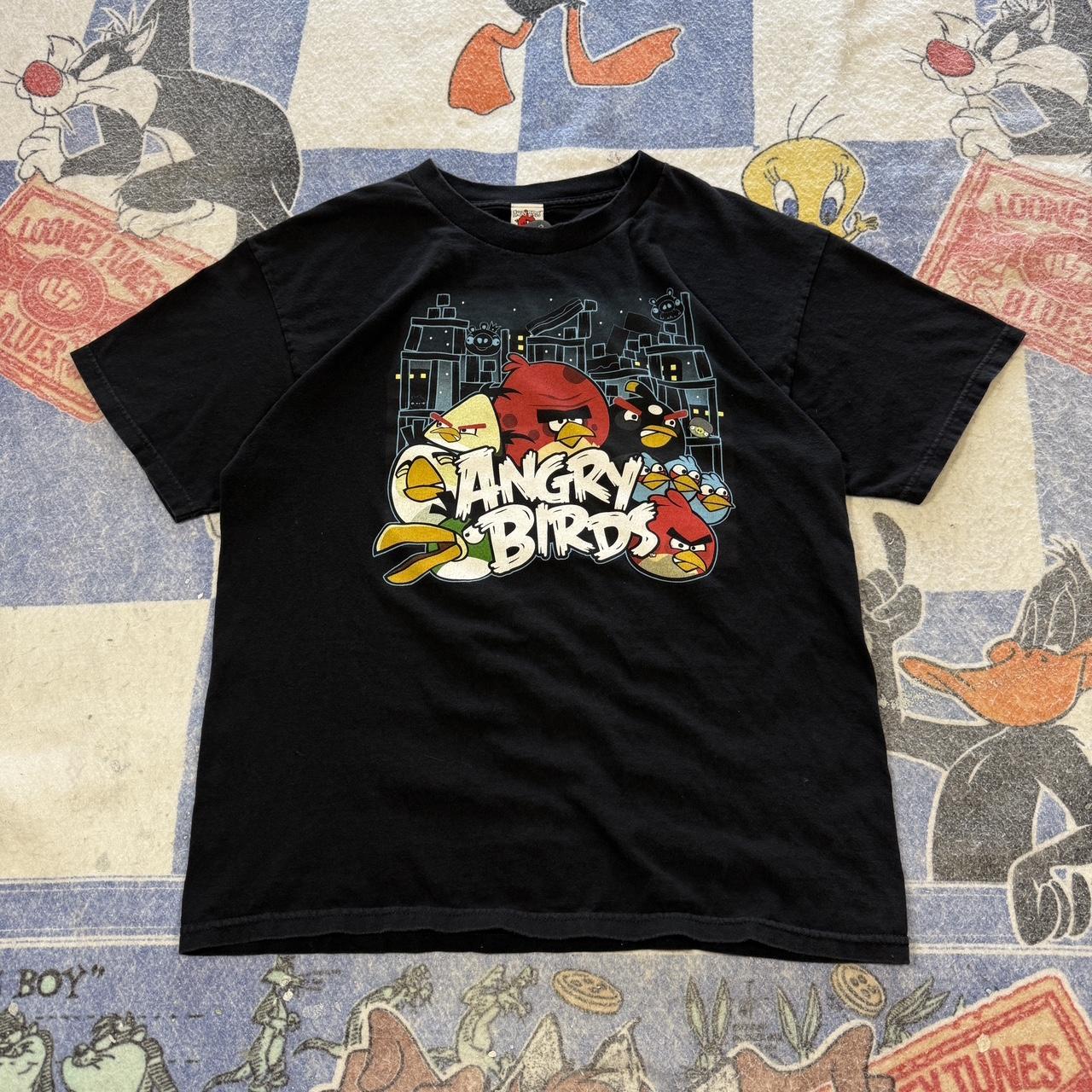 Y2K angry birds tee size large | Depop