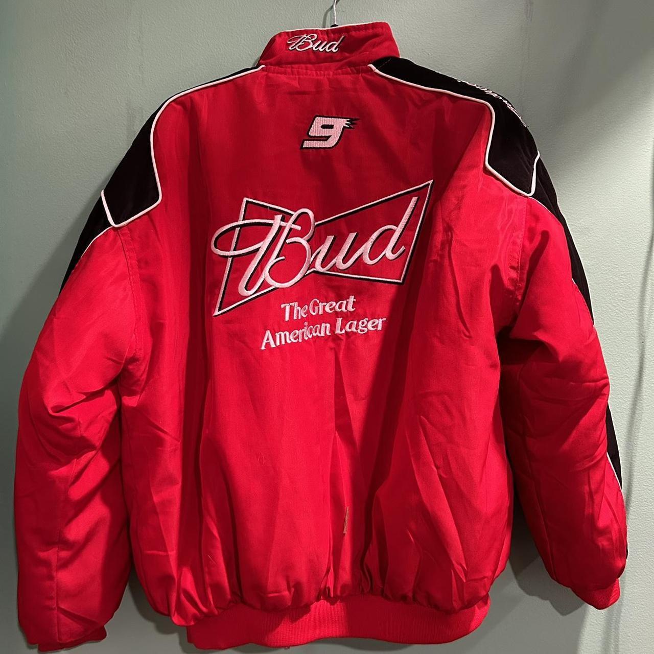 budweiser racing jacket! great quality! #budweiser... - Depop