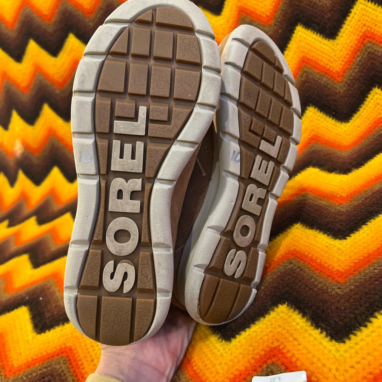 Brown and cream Sorel boots #winterboots brown,... | Depop