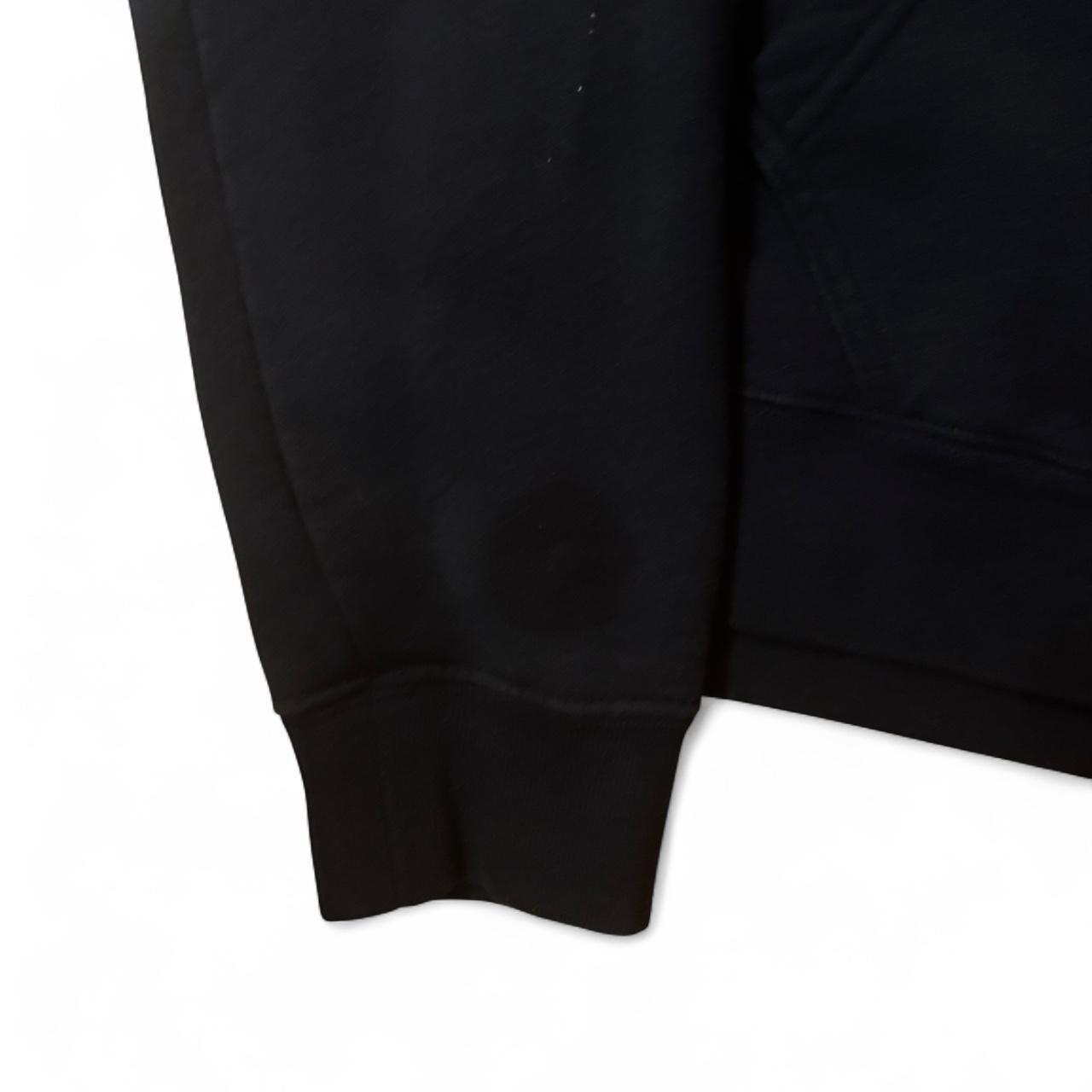 Adidas black camo logo hoodie with small stain Size... | Depop