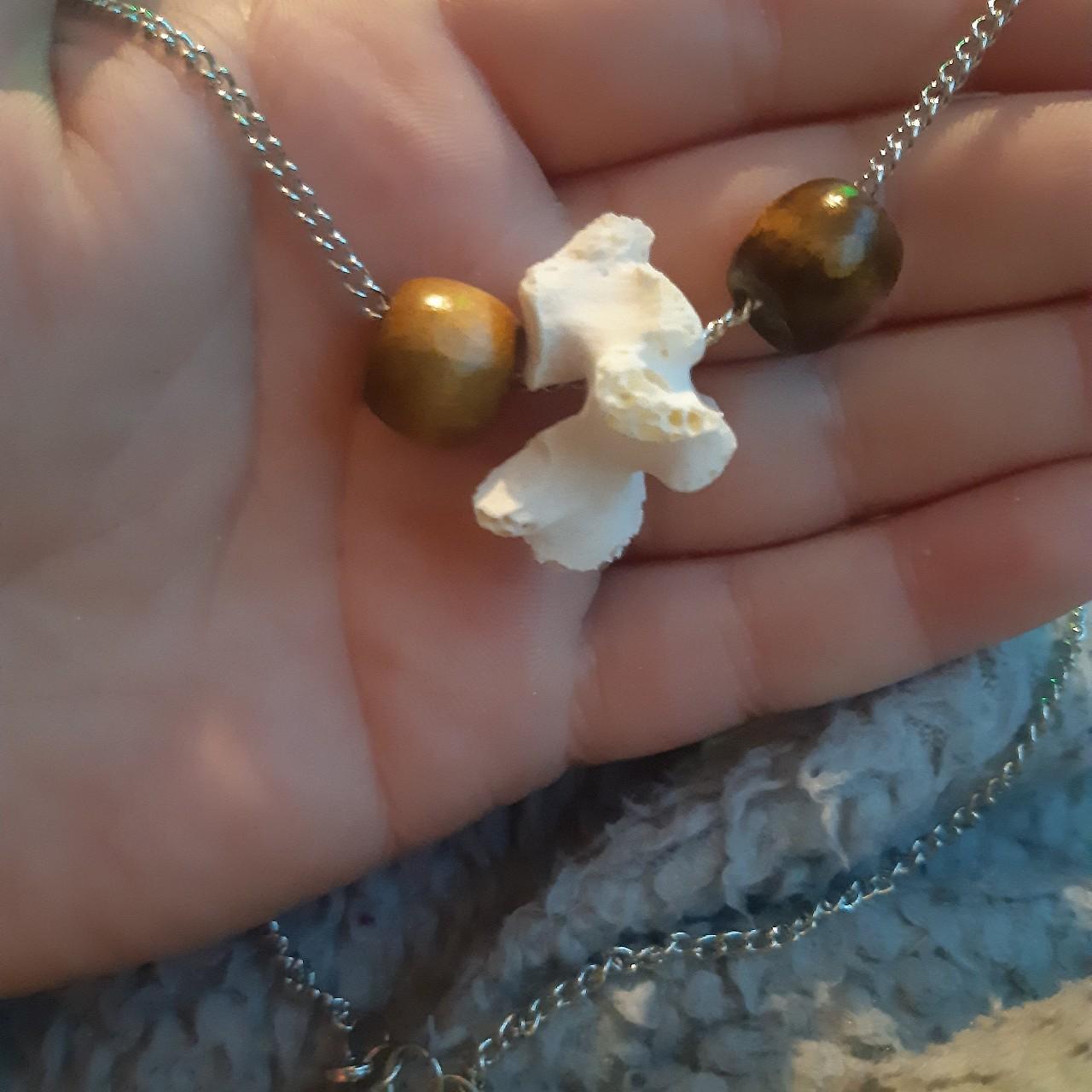 Real bone necklace! Made from ethically sources... - Depop