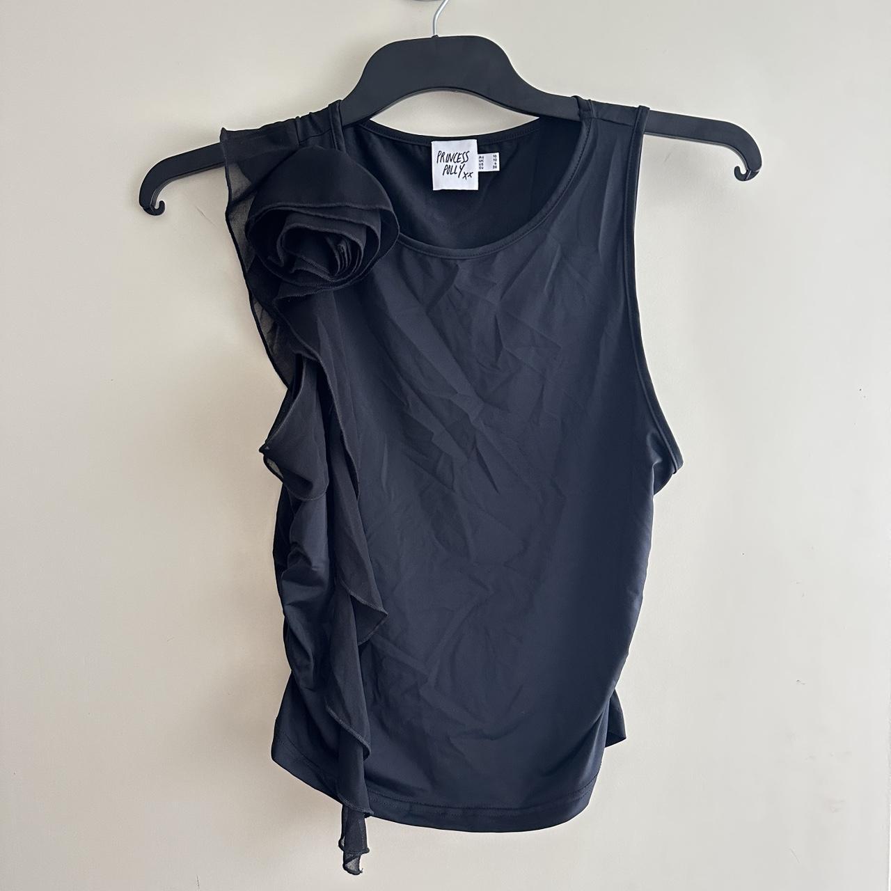 princess polly tank with flower detail size... | Depop