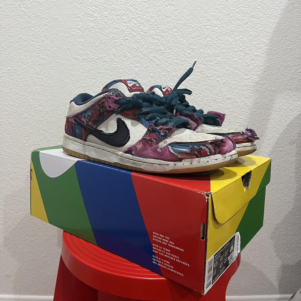 Nike SB Dunk Low Parra Skated Box - Depop