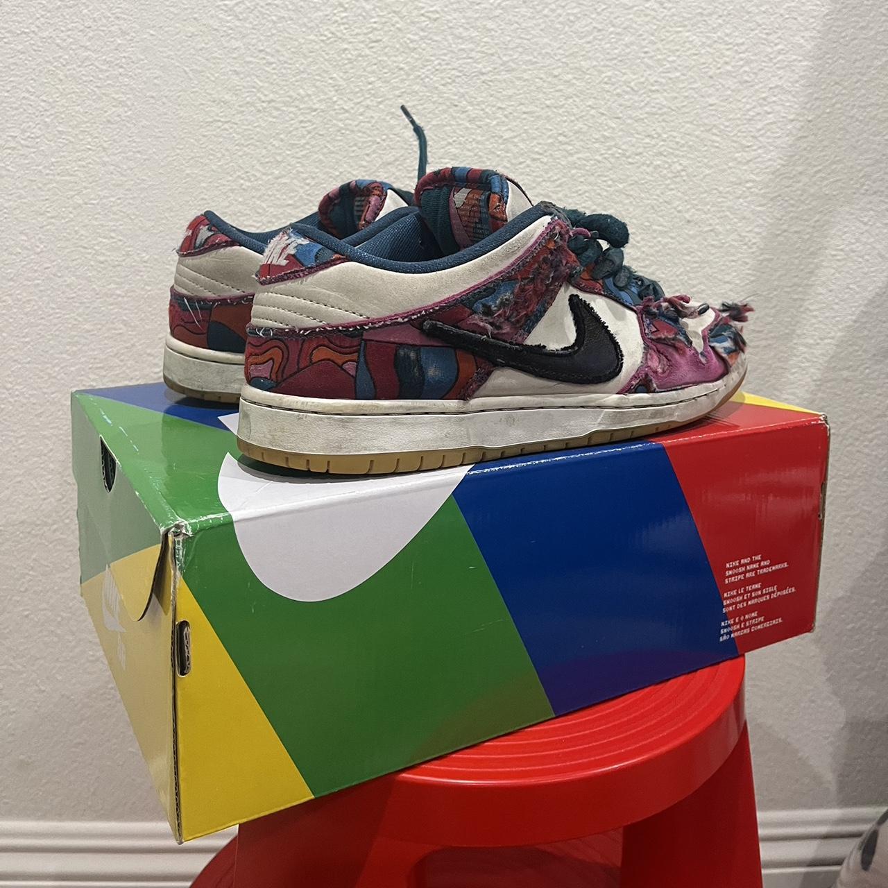 Nike SB Dunk Low Parra Skated Box - Depop