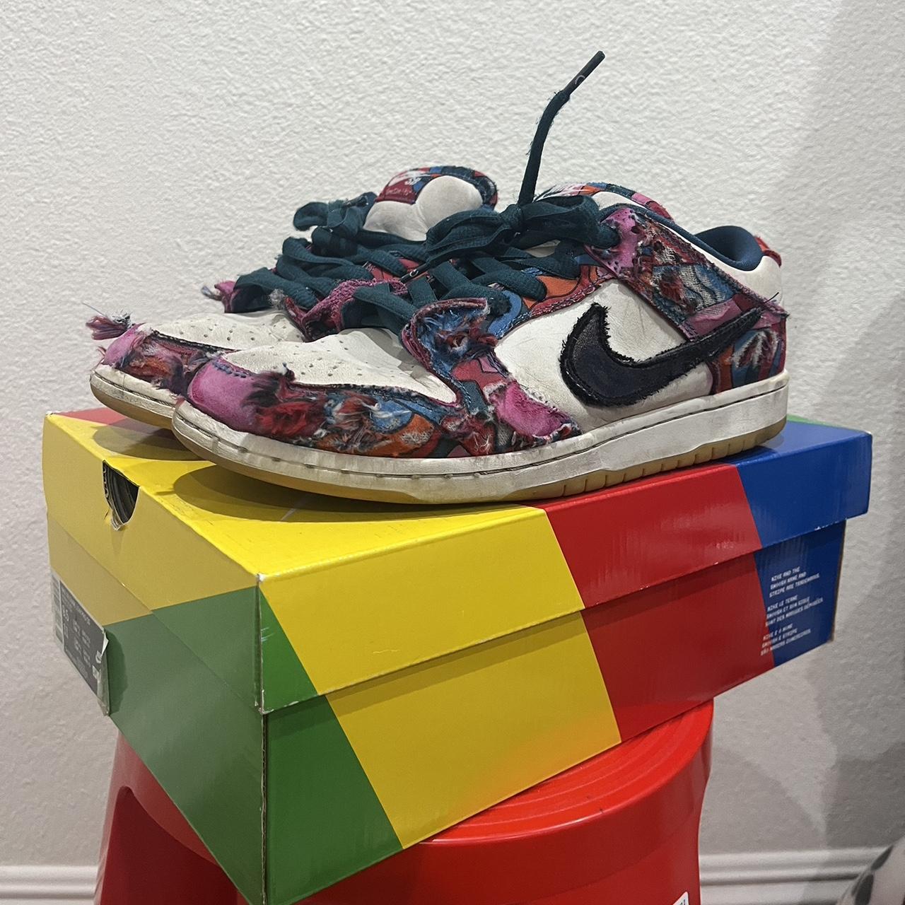 Nike SB Dunk Low Parra Skated Box - Depop