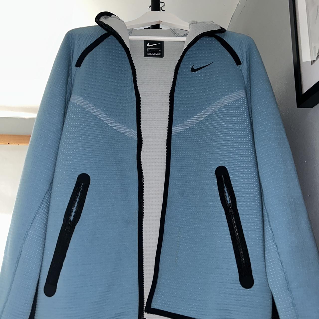 Rare ocean blue nike tech jumper Size small Never worn - Depop