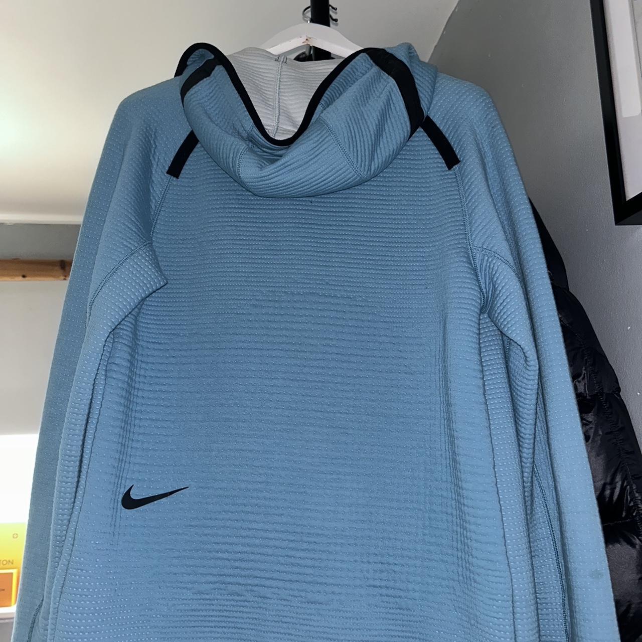 Rare ocean blue nike tech jumper Size small Never worn - Depop