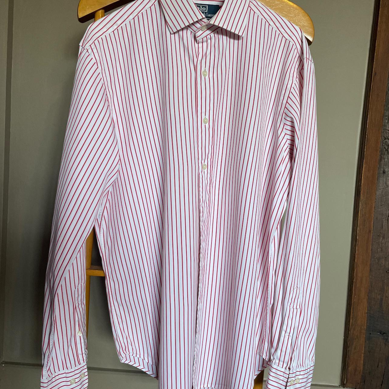 Polo Ralph Lauren Red Stripe Shirt-Classic... - Depop