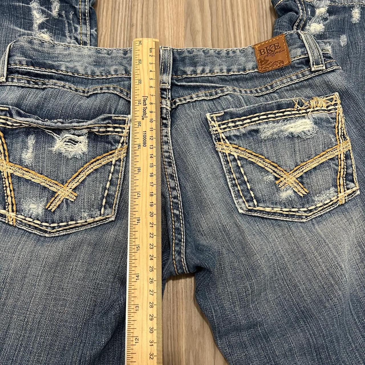 SUPER low rise waisted flare jeans 6 inch low... - Depop