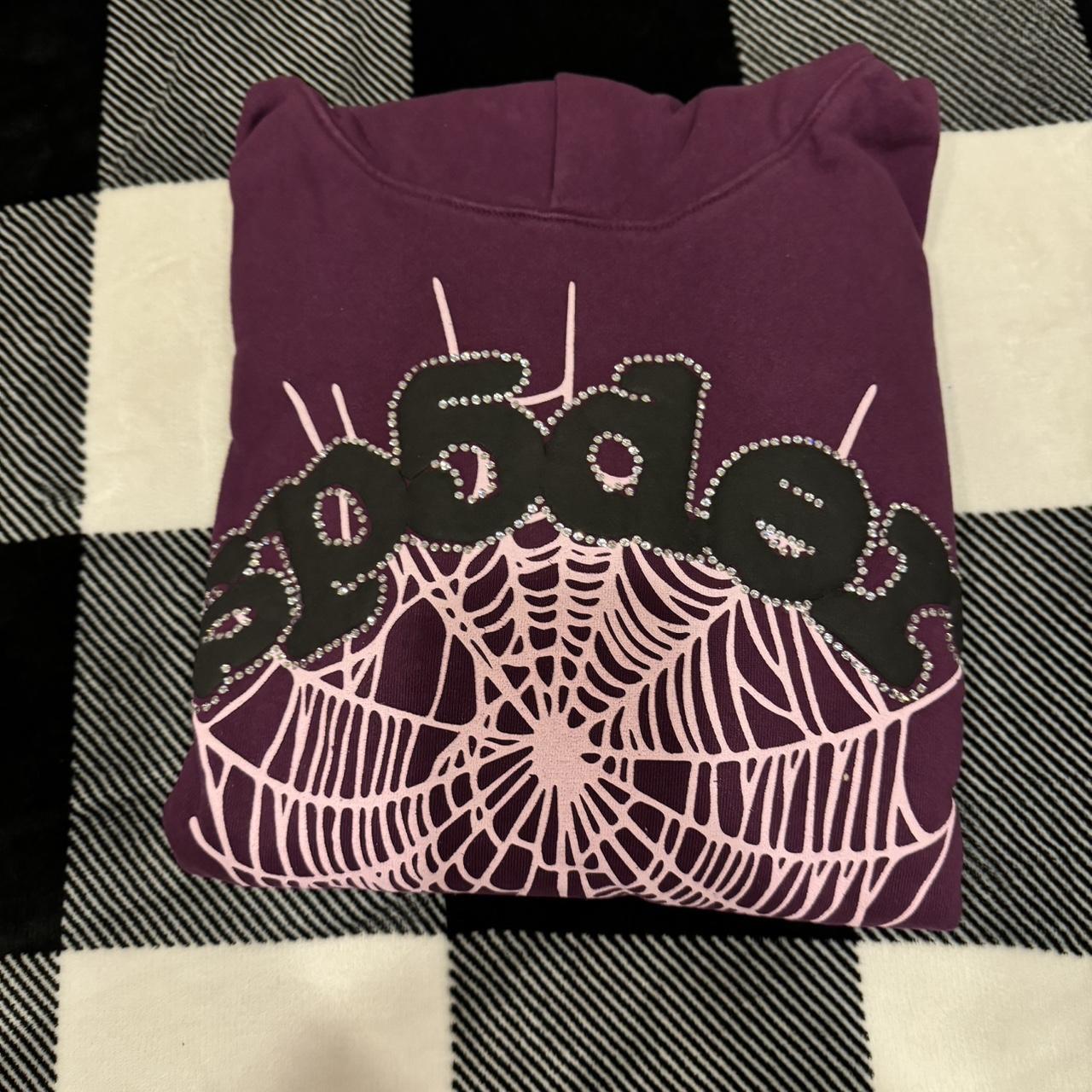 Sp5der hoodie Grape color way $125 OBO - Depop