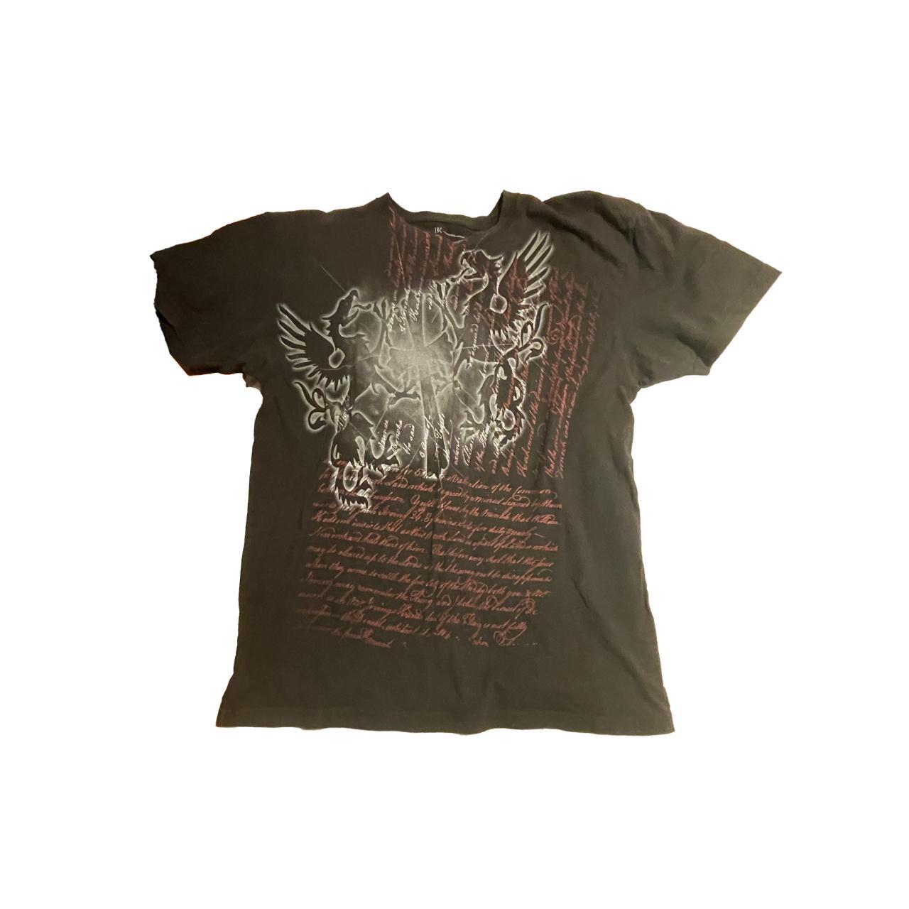 Y2k Affliction-esque t-shirt I.N.C brand size large - Depop