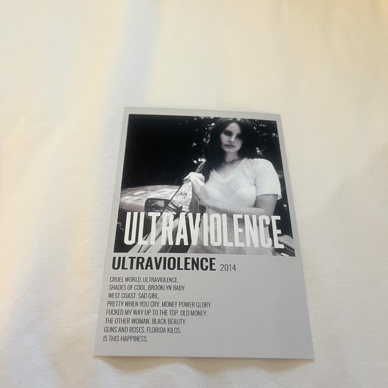 lana del rey ultraviolence album cover poster -4x6... | Depop