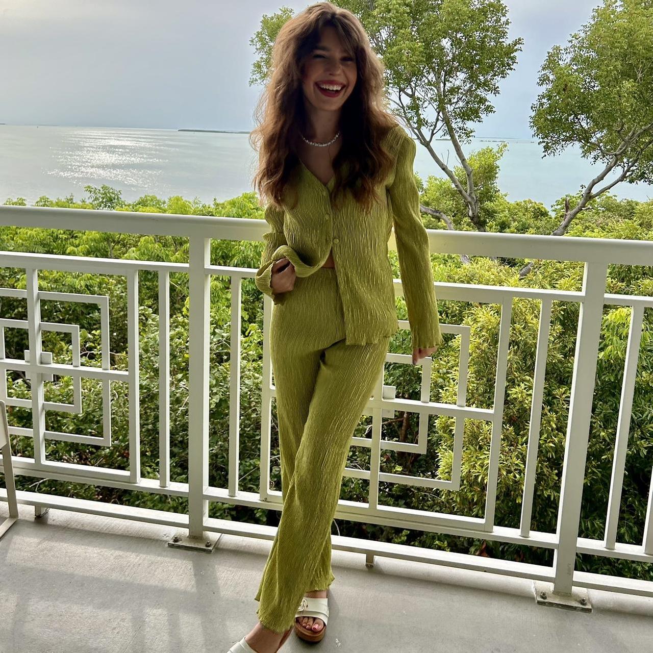 green matching set for summer 🌞 comes with the... - Depop