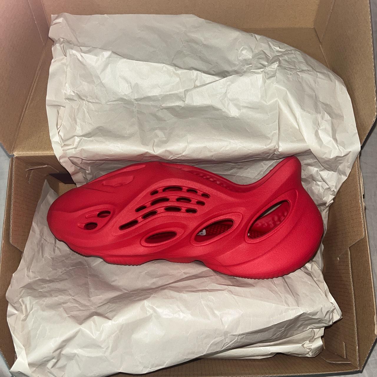 Yeezy Foam Runner Vermilion BRAND NEW/NEVER... - Depop