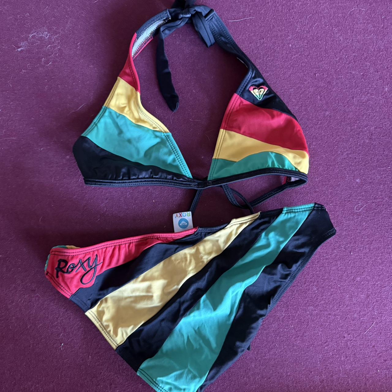 ROXY tropical/latin bikini style #boho #coachella... | Depop