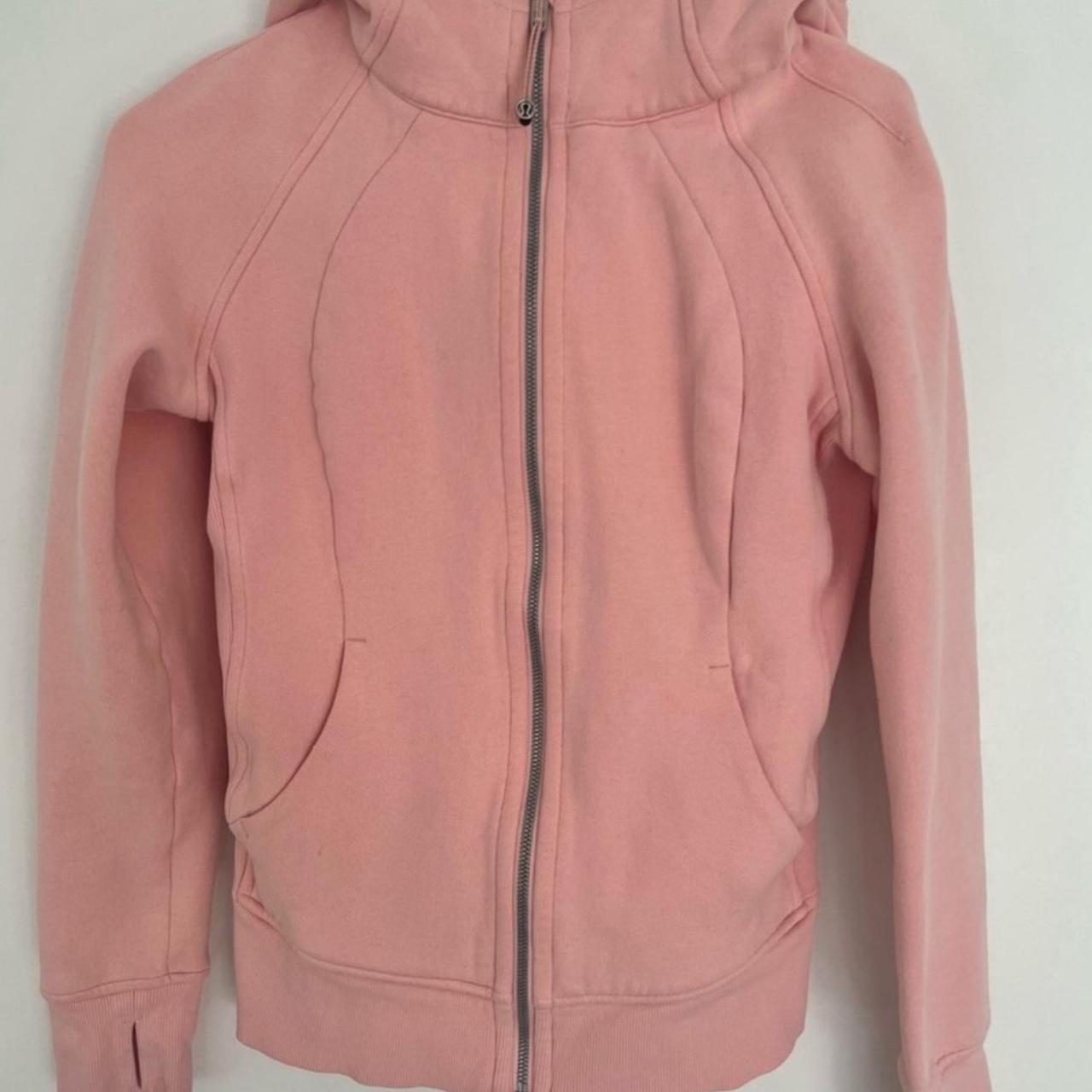 Lululemon Pink Scuba Hoodie Full Zip [Sz. 4] - Depop