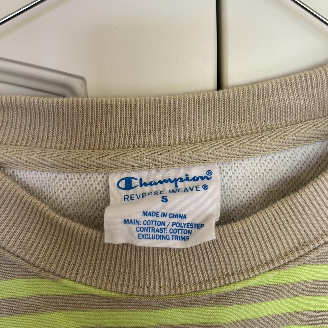 Champion cropped jumper - worn once, perfect... - Depop