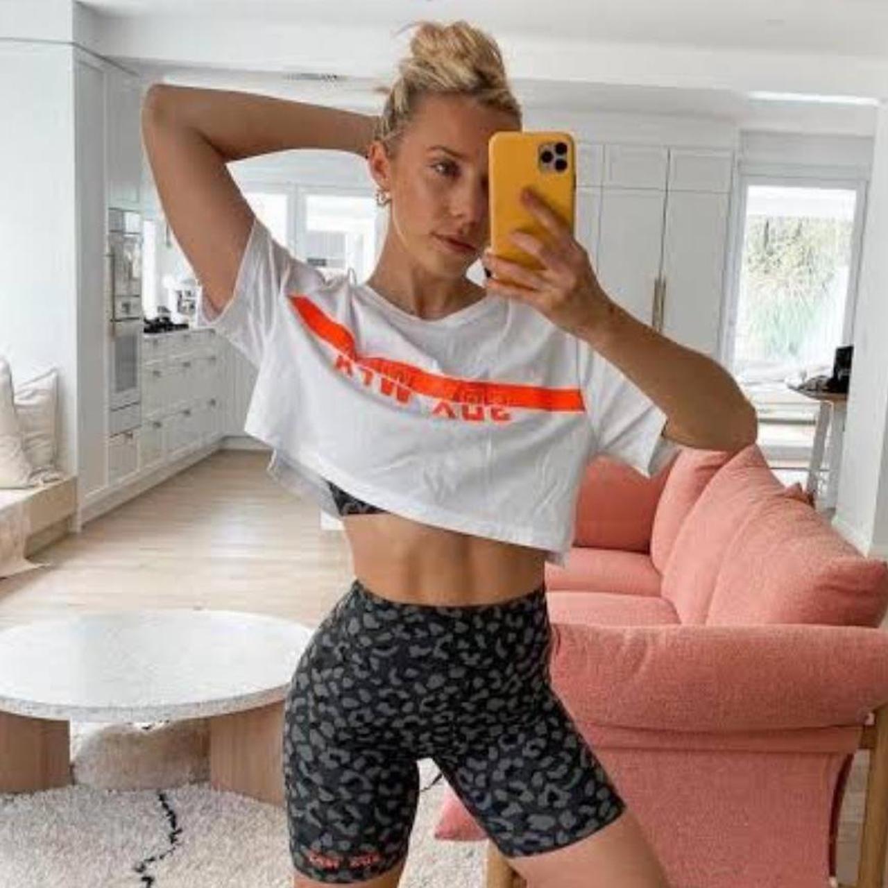 Sarah Day x White Fox ‘Throw it on’ cropped tshirt... - Depop