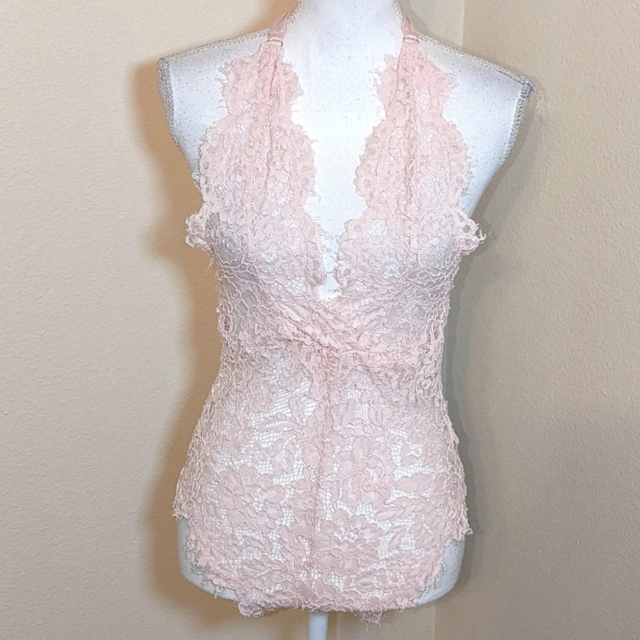 Bluebella Women's Pink Bodysuit | Depop